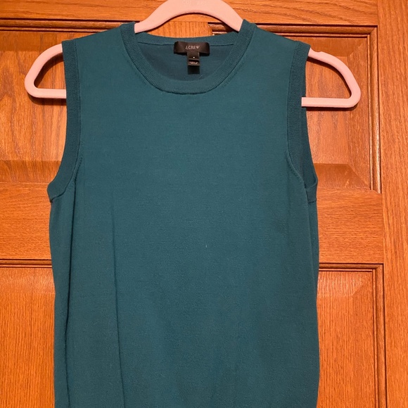 J. Crew | Tops | Jcrew Shell Emerald Green | Poshmark